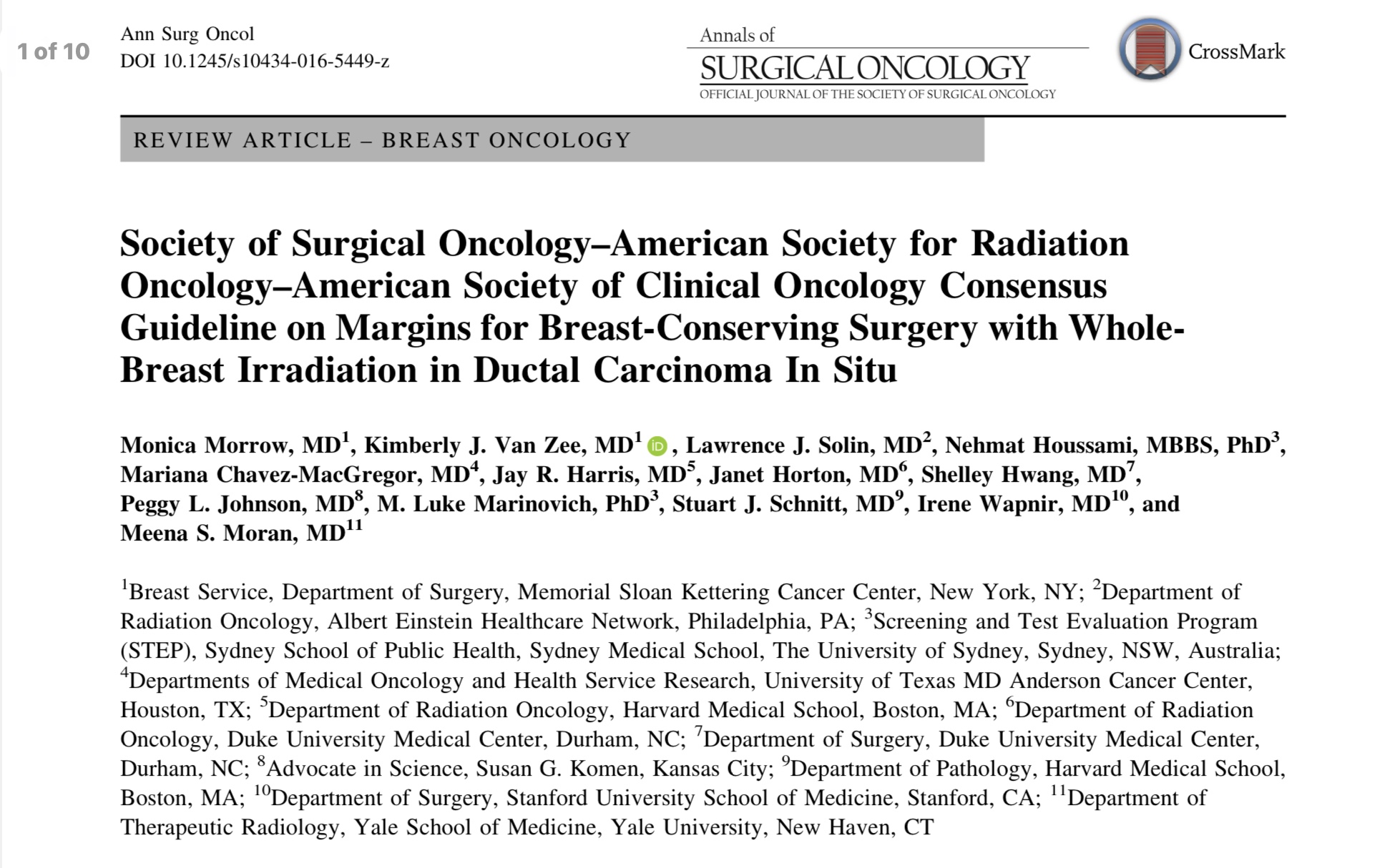 Ductal Carcinoma In Situ (DCIS) Radiation Oncology Perspective Part 2 ...