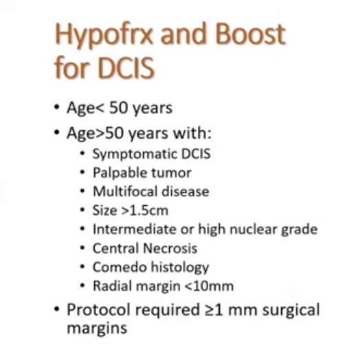 Ductal Carcinoma In Situ (DCIS) Radiation Oncology Perspective Part 3 ...